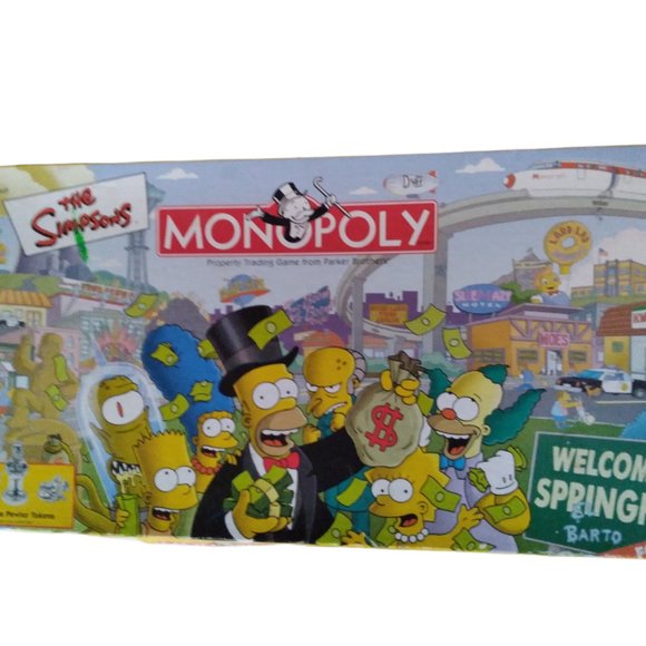 Hasbro | Toys | Vintage 200 Simpsons Monopoly Board Game | Poshmark